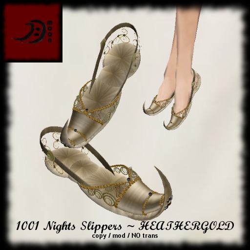 Second Life Marketplace - ::: MOON ::: 1001 Nights Harem Slippers ...