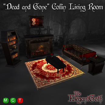 Second Life Marketplace - Dead and Gone Coffin Living Room - Gothic ...