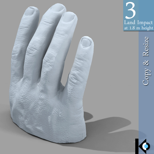 Second Life Marketplace - 3D / Hand Statue / 3 land impact