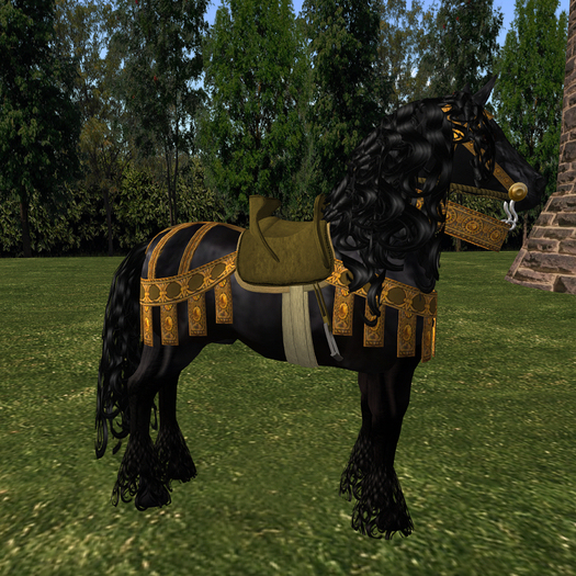 Second Life Marketplace - Medieval knight: Horse saddle and barding #2 ...