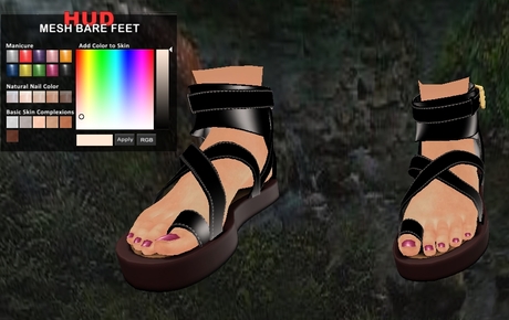 Second Life Marketplace - ::JIM: Mesh Sandal Texture Change - 18 Textures