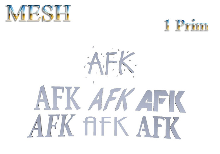 Second Life Marketplace - T-3D Creations [ AFK ] MESH - Full Perm