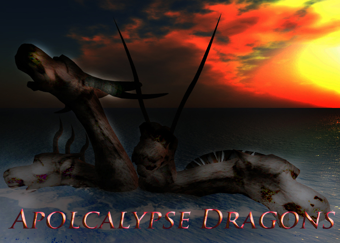 Second Life Marketplace - Dragons of Apolcalypse Off Sim Sculpture (crated)