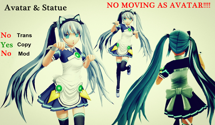 Second Life Marketplace - VERO MIKU MESH STATUE / NON MOVING AVARTAR