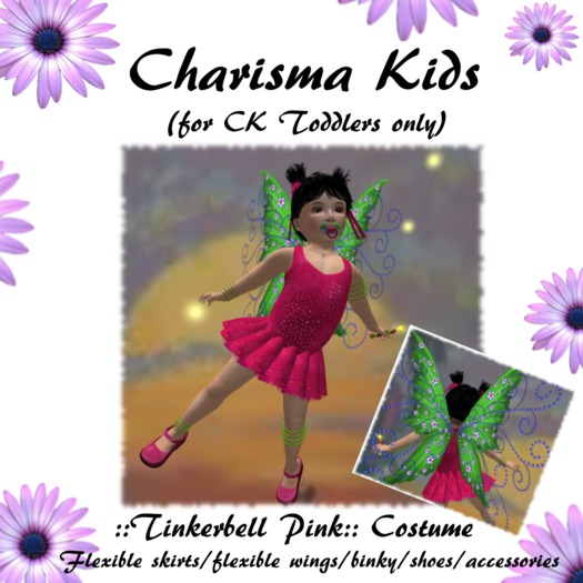 Second Life Marketplace - Charisma Kids ::Tinkerbell Pink:: Fairy ...