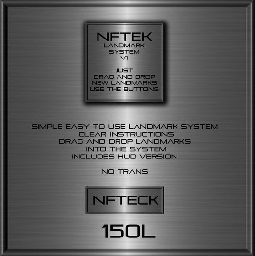 Second Life Marketplace - [NFTEK] LandMArk System v1 boxed