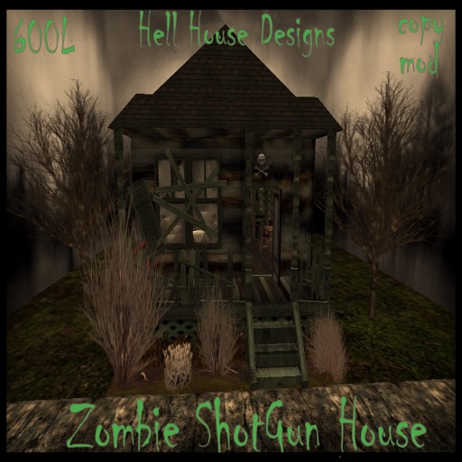 Second Life Marketplace - 129 BL HHD Zombie Shotgun Shack-Boxed