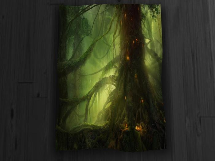 Second Life Marketplace - fantasy tree house rug