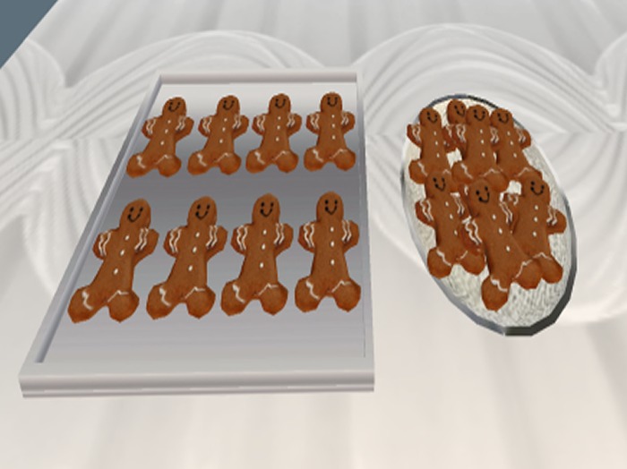 Second Life Marketplace - Bake Gingerbread Cookies Set - Food ...
