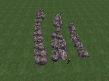 Second Life Marketplace - ROW OF ROCKS 1 PRIM