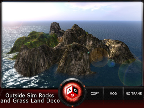 Second Life Marketplace - ACS Outside Sim Rocks and Grass Land Deco