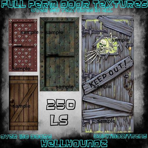 Second Life Marketplace - DOOR TEXTURES- ABOUT139 DOORS-OVER 150 ...