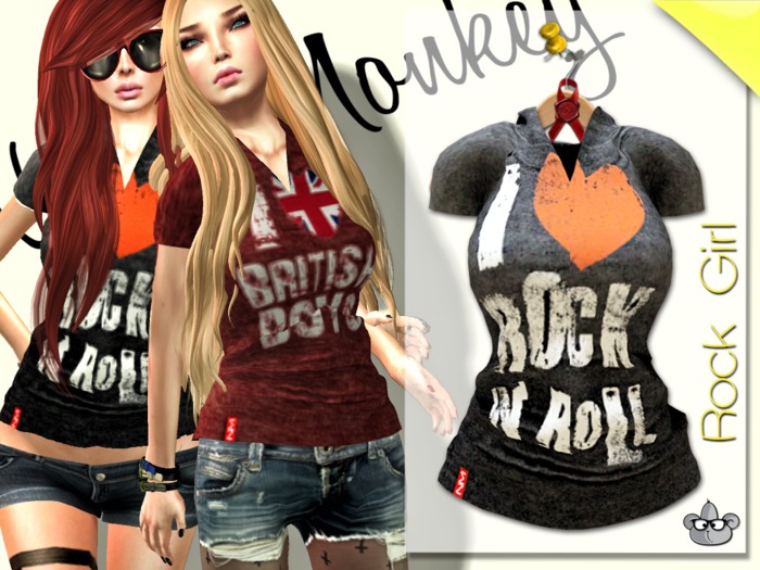 Second Life Marketplace - .::[NerdMonkey*Clothes] - [Rock girly