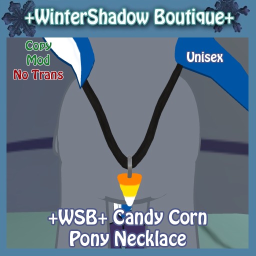 Second Life Marketplace - +WSB+ Candy Corn Pony Necklace (BOXED)