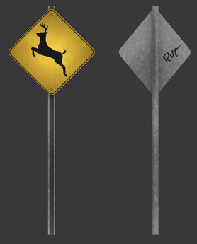 Second Life Marketplace - RUT Warning Sign