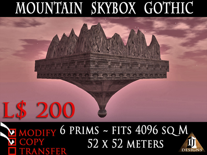 Second Life Marketplace - SKYBOX: MOUNTAIN SKYBOX GOTHIC
