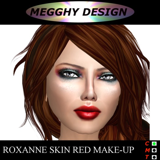 Second Life Marketplace - MEGGHY DESIGN - Roxanne Skin Red Make-Up