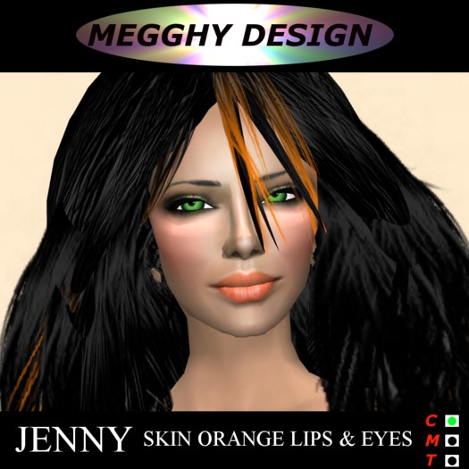 Second Life Marketplace - MEGGHY DESIGN - Jenny Skin Orange Lips