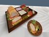 Second Life Marketplace - Wicker Crowd Pleaser Sandwich Platter - Party ...
