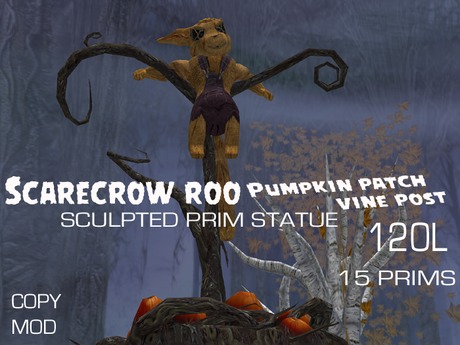 Second Life Marketplace - Meeroo-like- SCARECROW on Pumpkin vine MOD ...