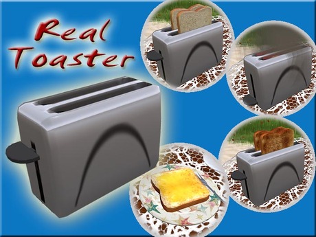 Second Life Marketplace - Working Toaster Black