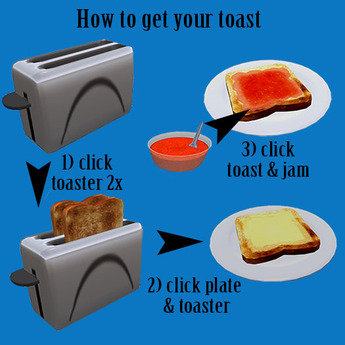Second Life Marketplace - Working Toaster Black