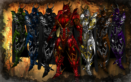 Second Life Marketplace - TSC-Dragon Armor Blue MESH