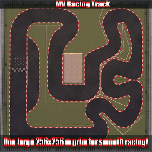 Second Life Marketplace - MV Racing Track [256x256m] [Low Prim] [Car ...