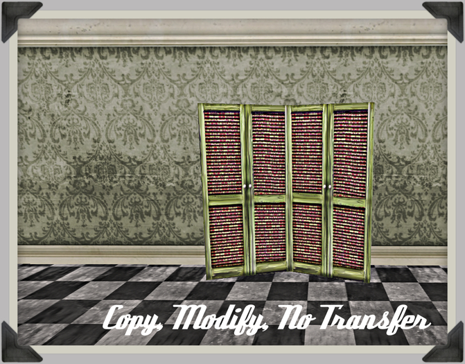 Second Life Marketplace - ::Garage Sale:: Folding Screen-Shutter-Fabric ...