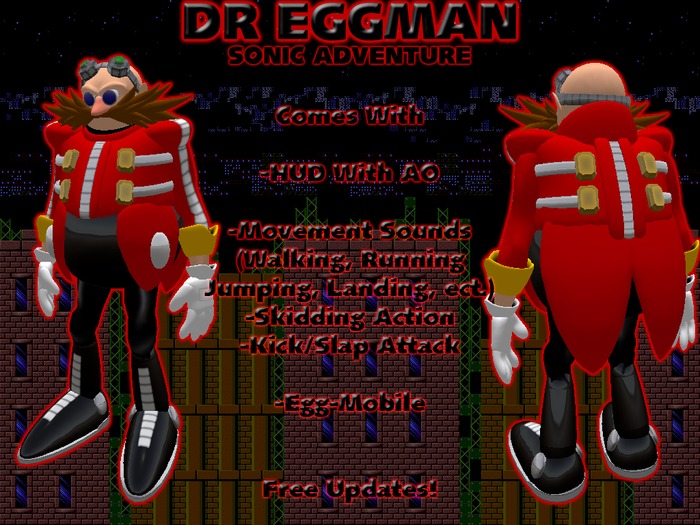 Second Life Marketplace - (LCD) Dr. Eggman Avatar