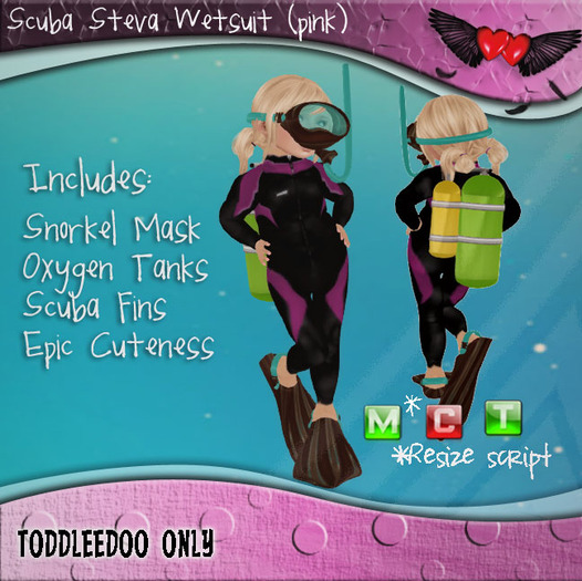 Second Life Marketplace - .:[AMAME]:. Kids Toddleedoo Scuba Steva ...