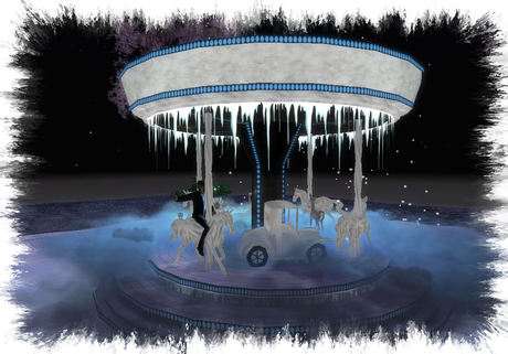 Second Life Marketplace - Winter Ice Carousel Mystic