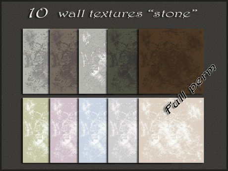 Second Life Marketplace - Pack 10 wall textures "stone" (1024x1024)
