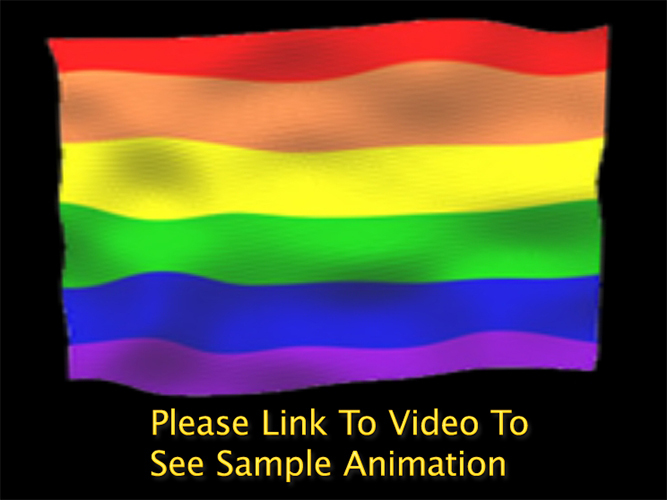 Second Life Marketplace - Animated Waving Flag Texture (GLBT) - Full ...
