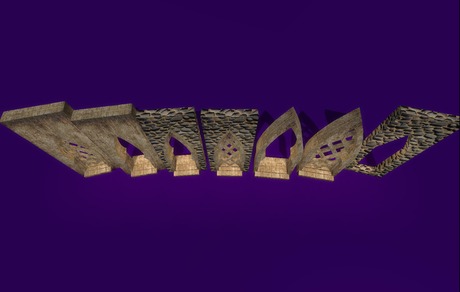 Second Life Marketplace - 1 prim full perm "Arched Window Type.004 w ...