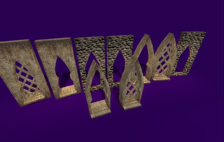 Second Life Marketplace - 1 prim full perm "Arched Window Type.004 w ...