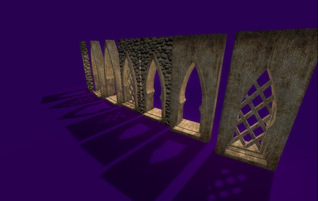 Second Life Marketplace - 1 prim full perm "Arched Window Type.004 w ...