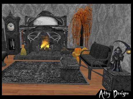 Second Life Marketplace - Athy Designs - Haunted Bat Winged Set ...