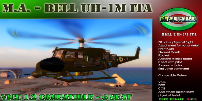 Second Life Marketplace - MA - BELL UH - 1M ITA BOX
