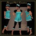 Second Life Marketplace - GSC Miss Teal Pocket Mesh Dress