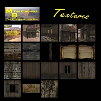 Second Life Marketplace - 13 western saloon textures