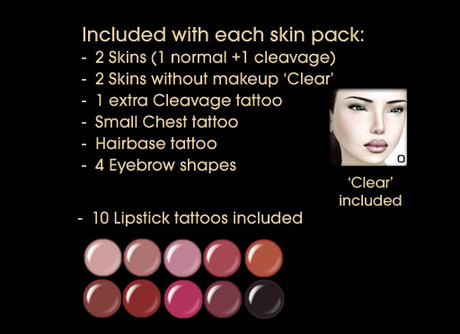 Second Life Marketplace - Amacci ~ Liane Skin (Goth) - DEMO