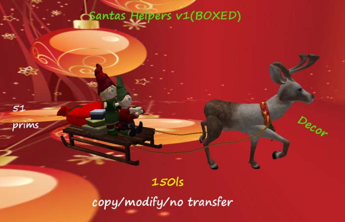 Second Life Marketplace - Santas Helpers v1(boxed)
