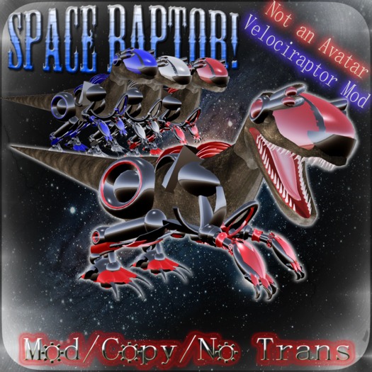 Second Life Marketplace - Space Raptor Velociraptor mod