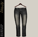 Second Life Marketplace - .::J&K::. Mesh Men's Jeans - Bleached Black