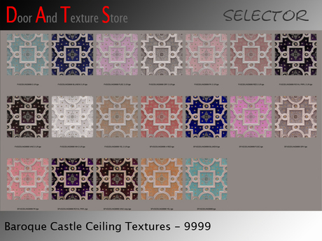 Second Life Marketplace - Ornate Primo Castle Ceiling Texture Set ...