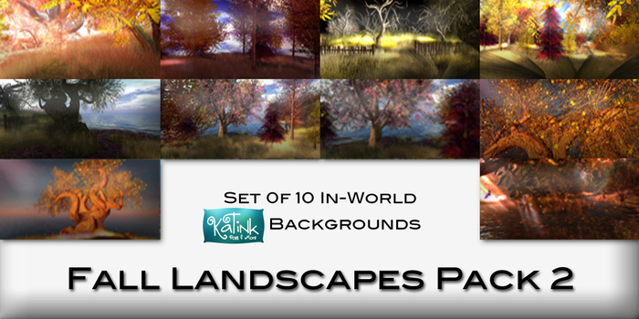 Second Life Marketplace - KaTink - Fall Landscapes Pack 2