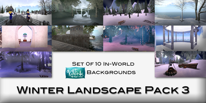 Second Life Marketplace - KaTink - Winter Landscapes Pack 3