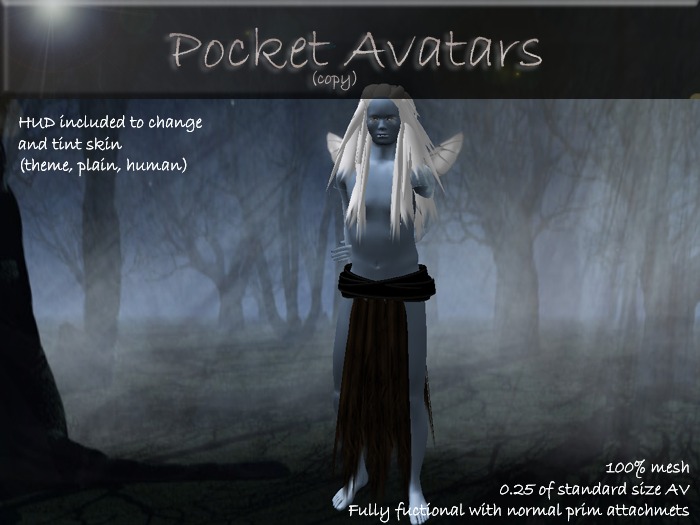 Second Life Marketplace - DEMO :[Pocket Avatars]: Fantasy - Complete ...