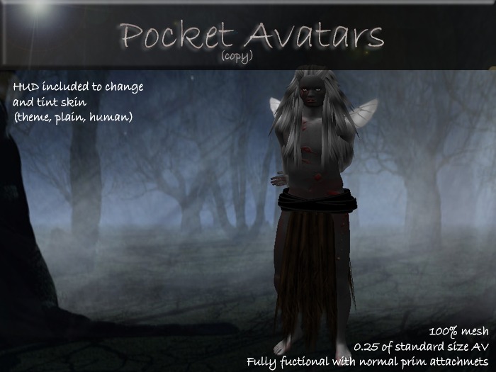 Second Life Marketplace - DEMO :[Pocket Avatars]: Fantasy - Complete ...